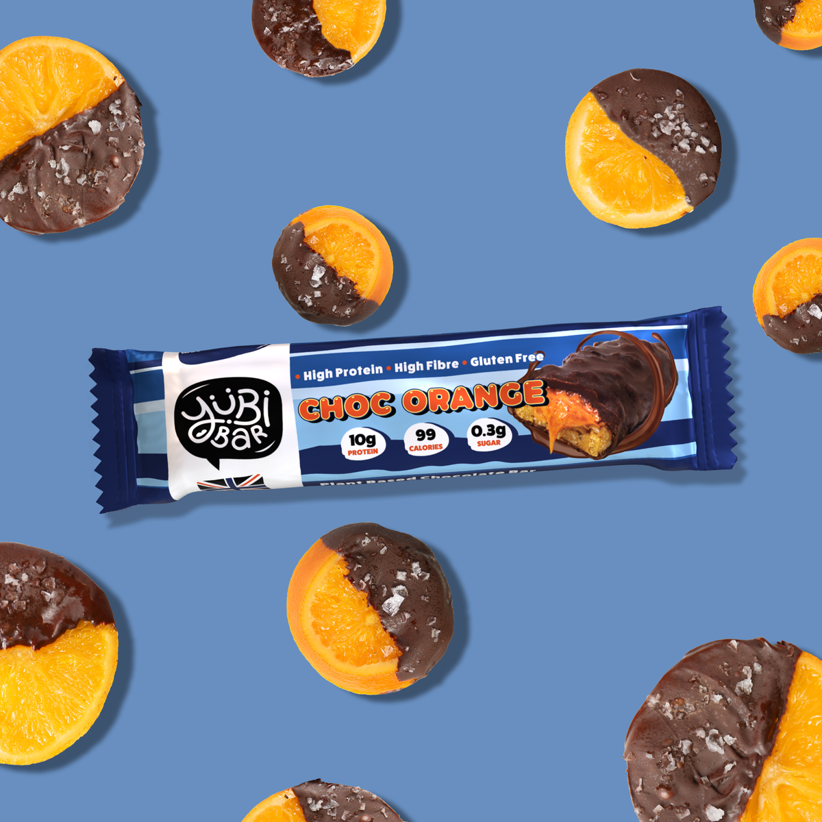 Choc Orange | 99 Calorie Protein Bars | 12 Pack | YuBi Bar | YuBi Bar