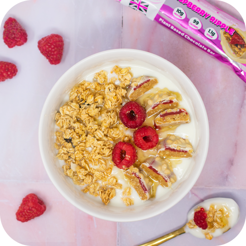 High Protein Raspberry Granola Recipe! | YuBi Bar