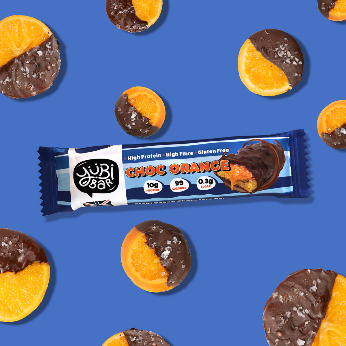 Choc Orange | 99 Calorie Protein Bars | 12 Pack | YuBi Bar