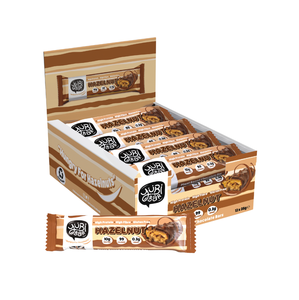 Hazelnut | 99 Calorie Protein Bars | 12 Pack | YuBi Bar | YuBi Bar