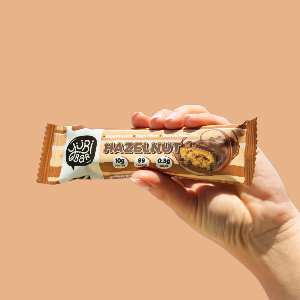 Hazelnut | 99 Calorie Protein Bars | 12 Pack | YuBi Bar | YuBi Bar