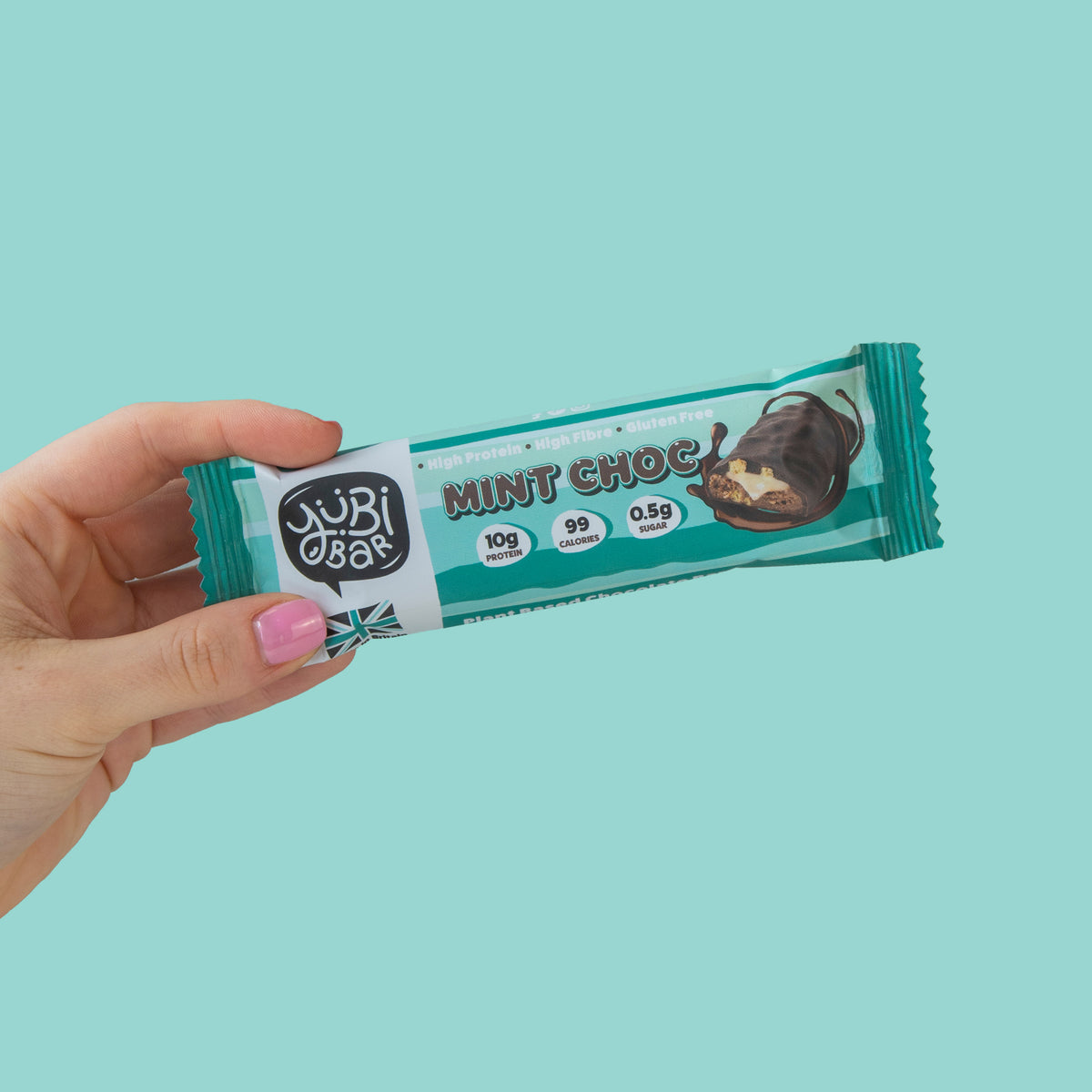 Mint Choc Protein Bars | 99 Calories & 0.5g Sugar | YubiBar | YuBi Bar