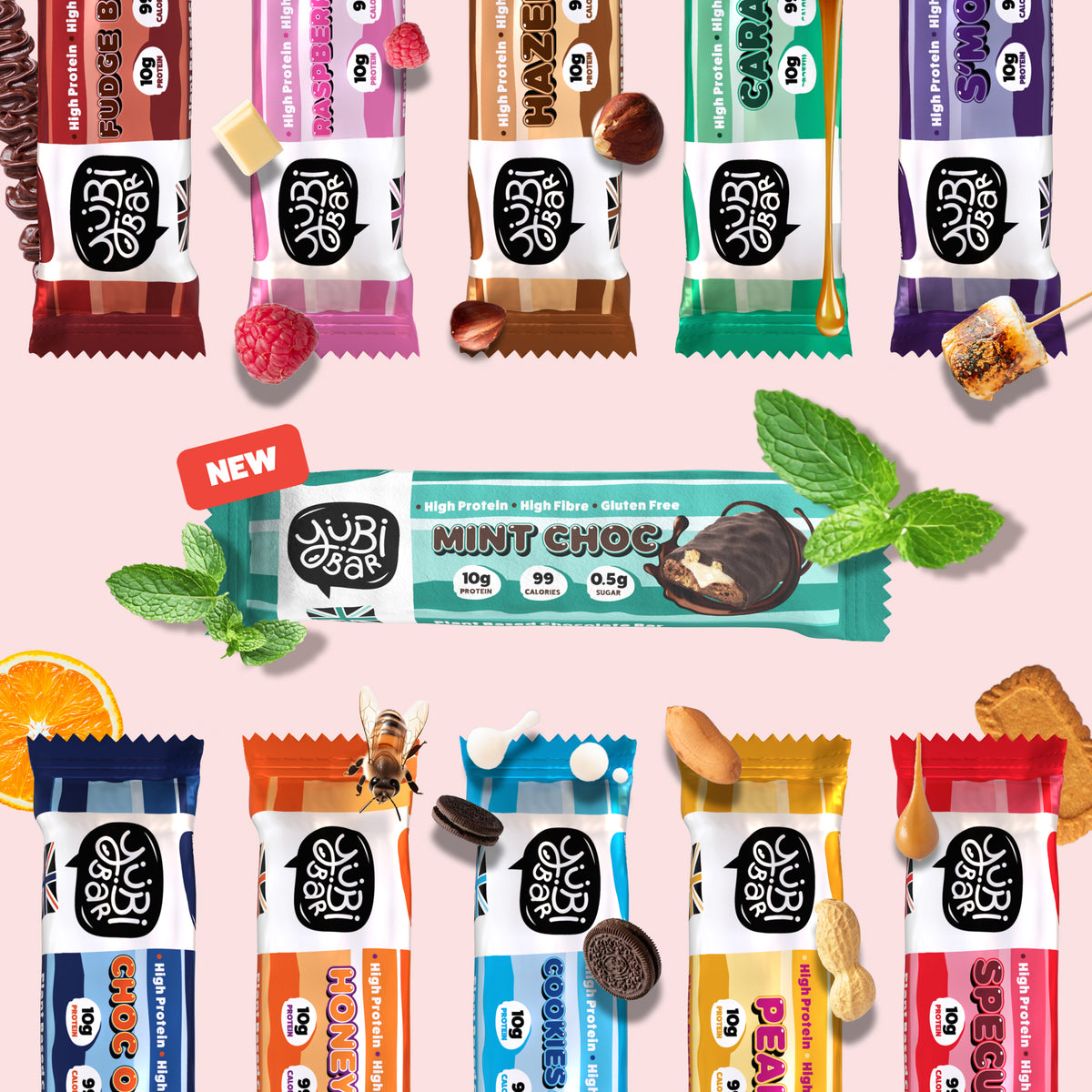 Yubi Pick N' Mix | Build Your Own Box | Protein Bars | 12 Pack | YuBi Bar