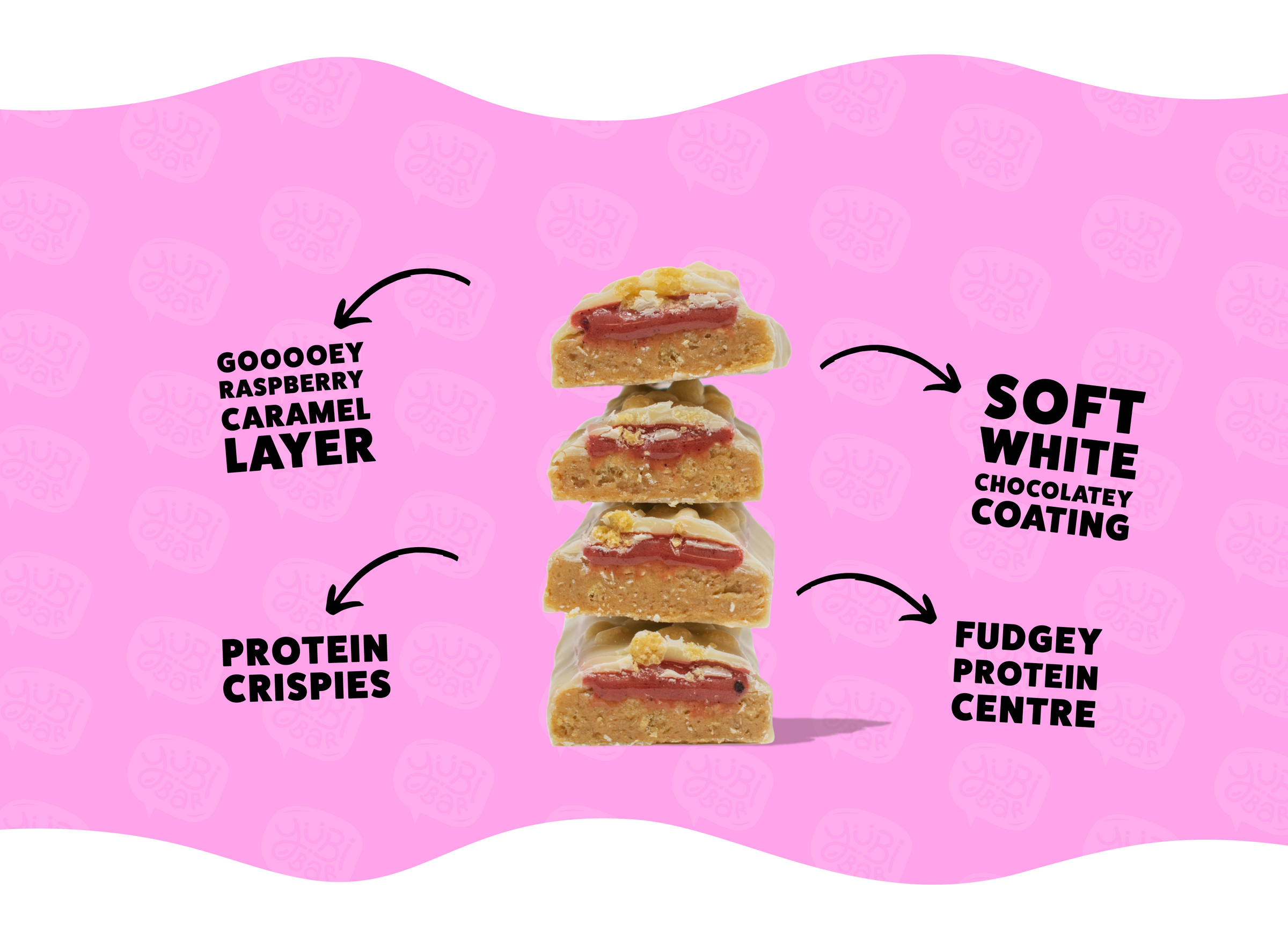 Raspberry Ripple | Low Calorie Protein Bars | 12 Pack | YubiBar | YuBi Bar