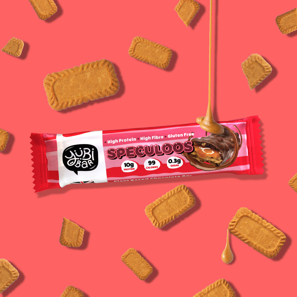 Speculoos | 99 Calorie Protein Bars | 12 Pack | YuBi Bar