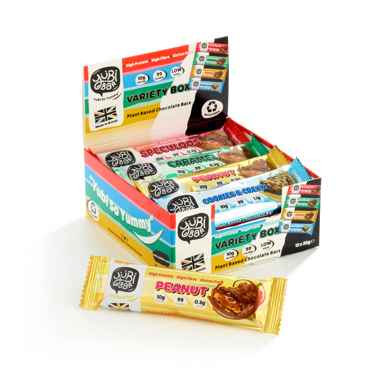 Protein Bars Variety Pack | 12 Pack | YuBi Bar