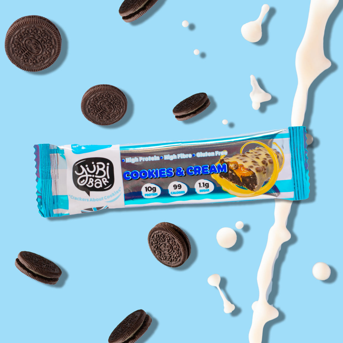 Cookies & Cream Protein Bar | 12 Pack | YuBi Bar