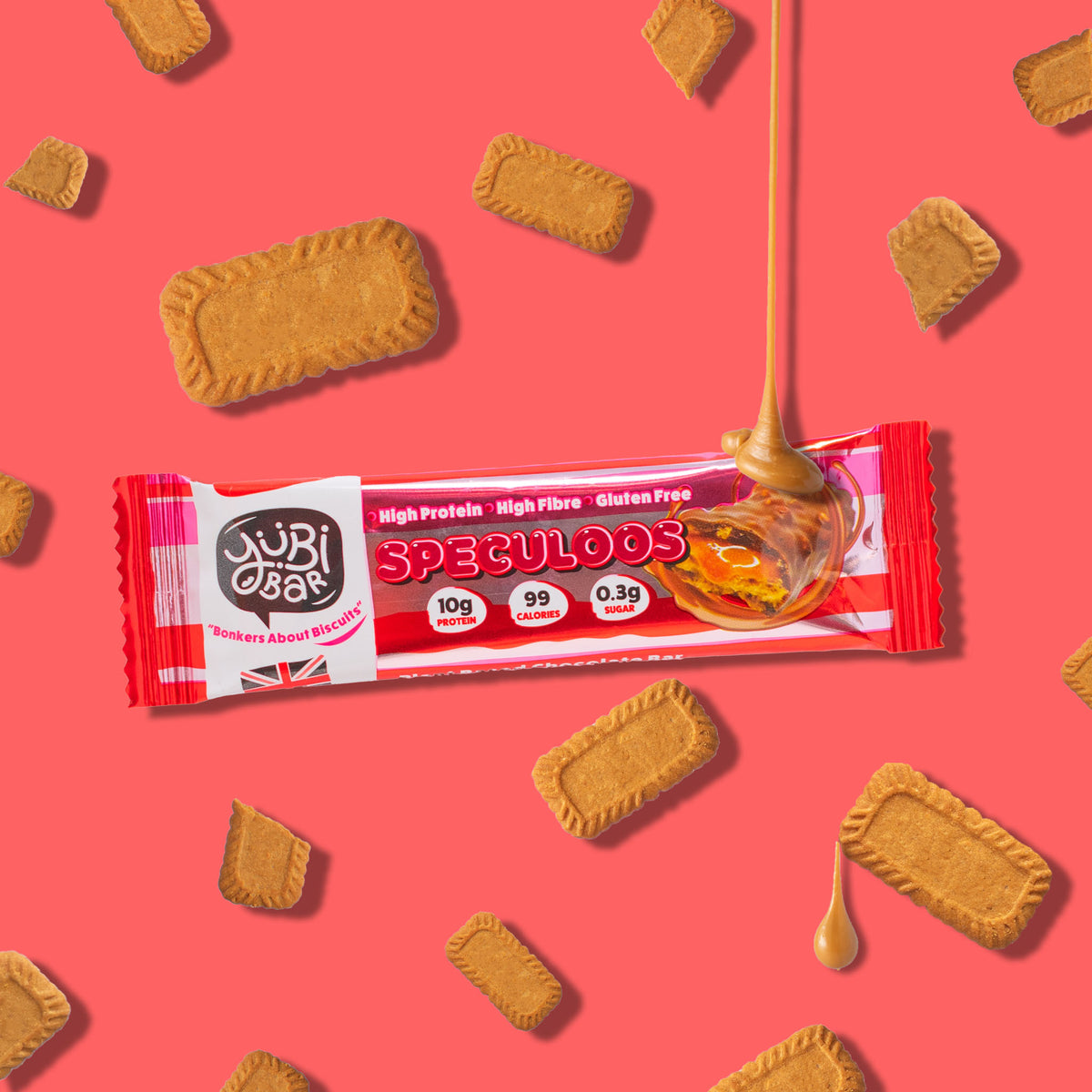 Speculoos | 99 Calorie Protein Bars | 12 Pack | YuBi Bar | YuBi Bar