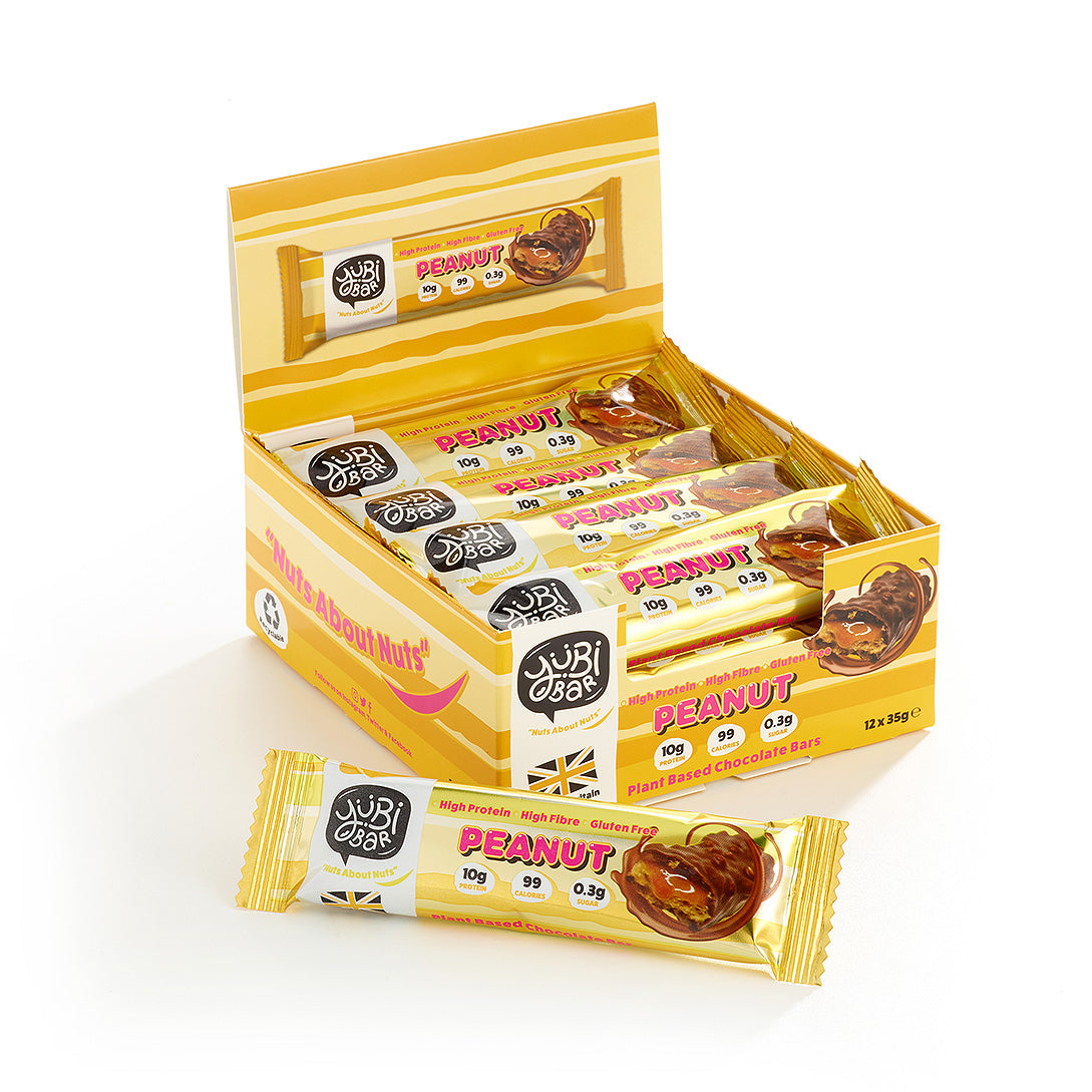 Peanut | 99 Calorie Protein Bars | 12 Pack | YuBi Bar | YuBi Bar